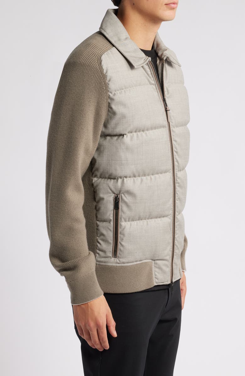 BOSS Camel Decoro Down Mixed Media Virgin Wool Puffer Jacket ...
