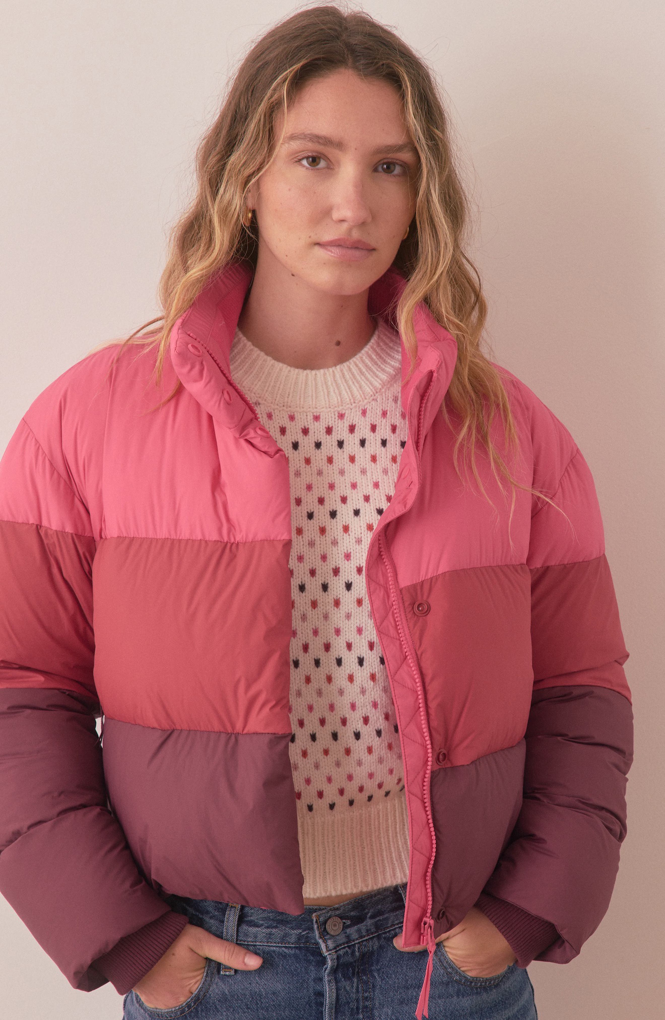 Marine Layer Gia Crop Down Puffer Jacket | Nordstromrack