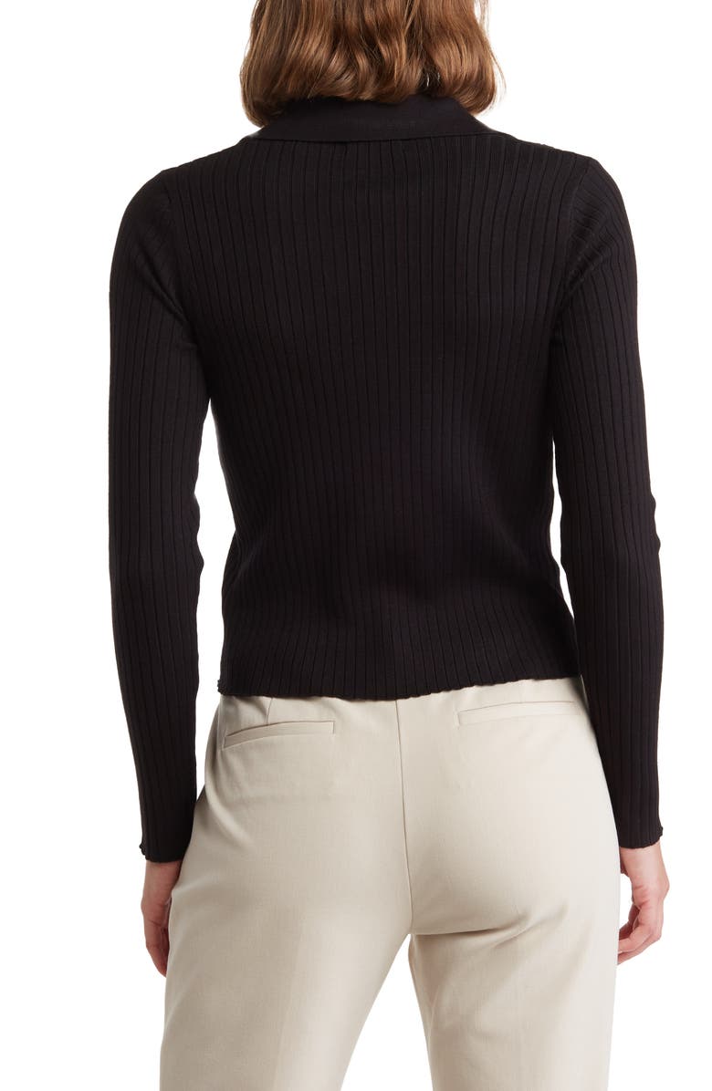 T Tahari Long Sleeve Split Neck Pullover Sweater | Nordstromrack