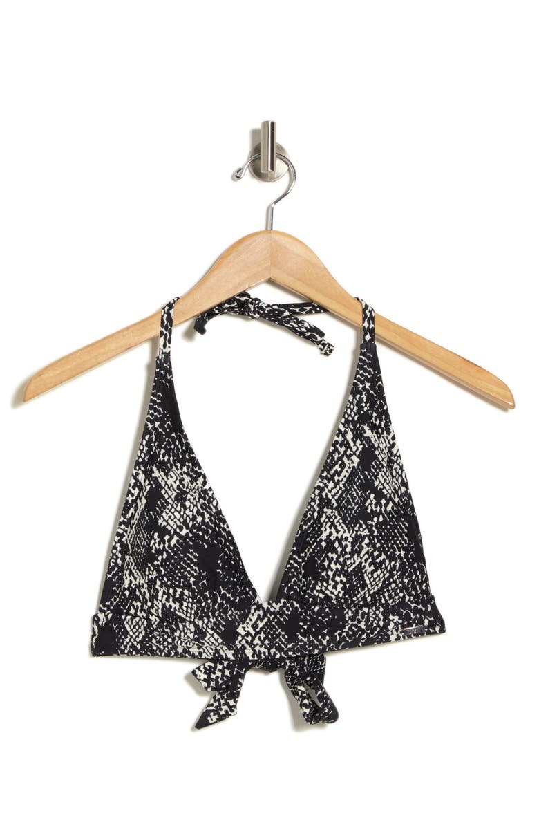 DKNY Snakeskin Halter Triangle Bikini Top | Nordstromrack