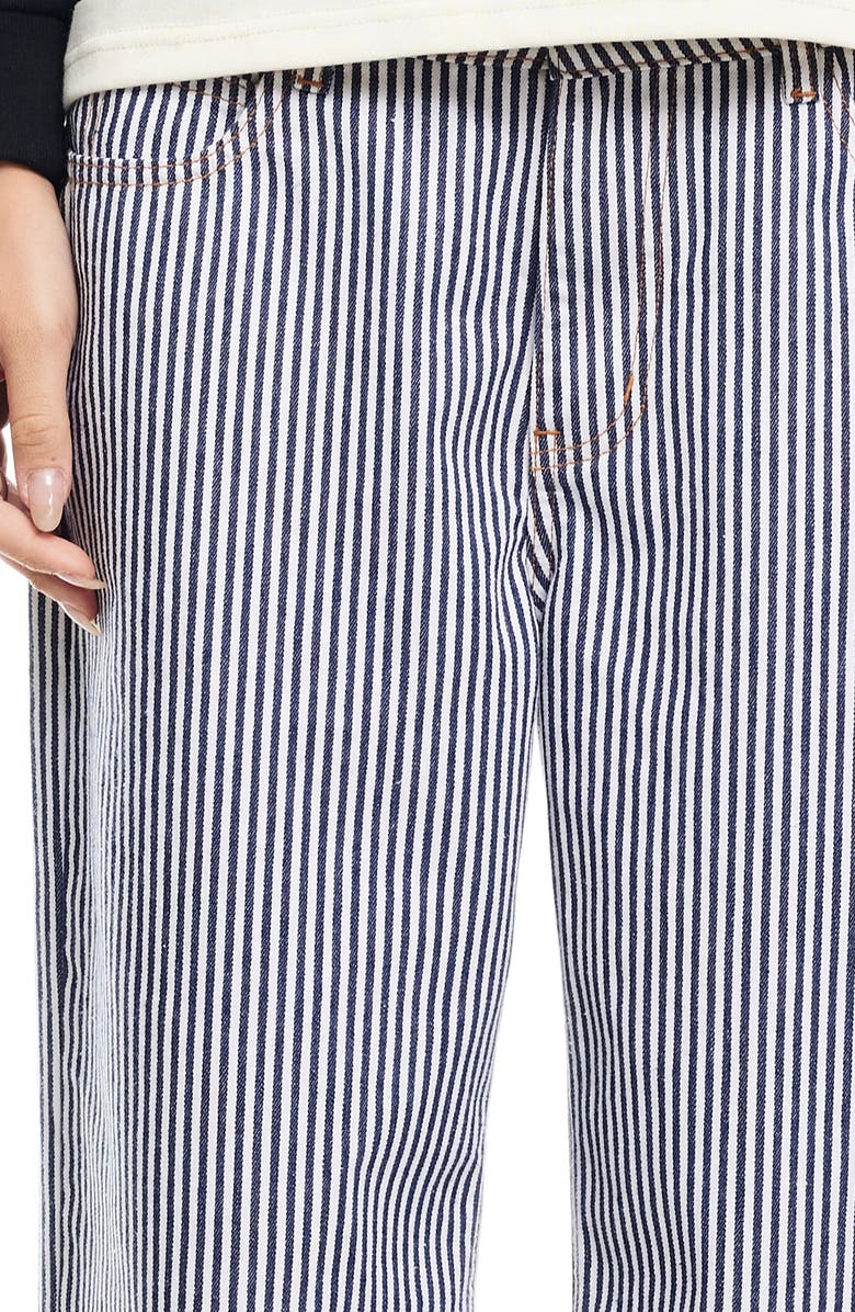 LIONESS Top Model Stripe Low Rise Baggy Jeans | Nordstromrack