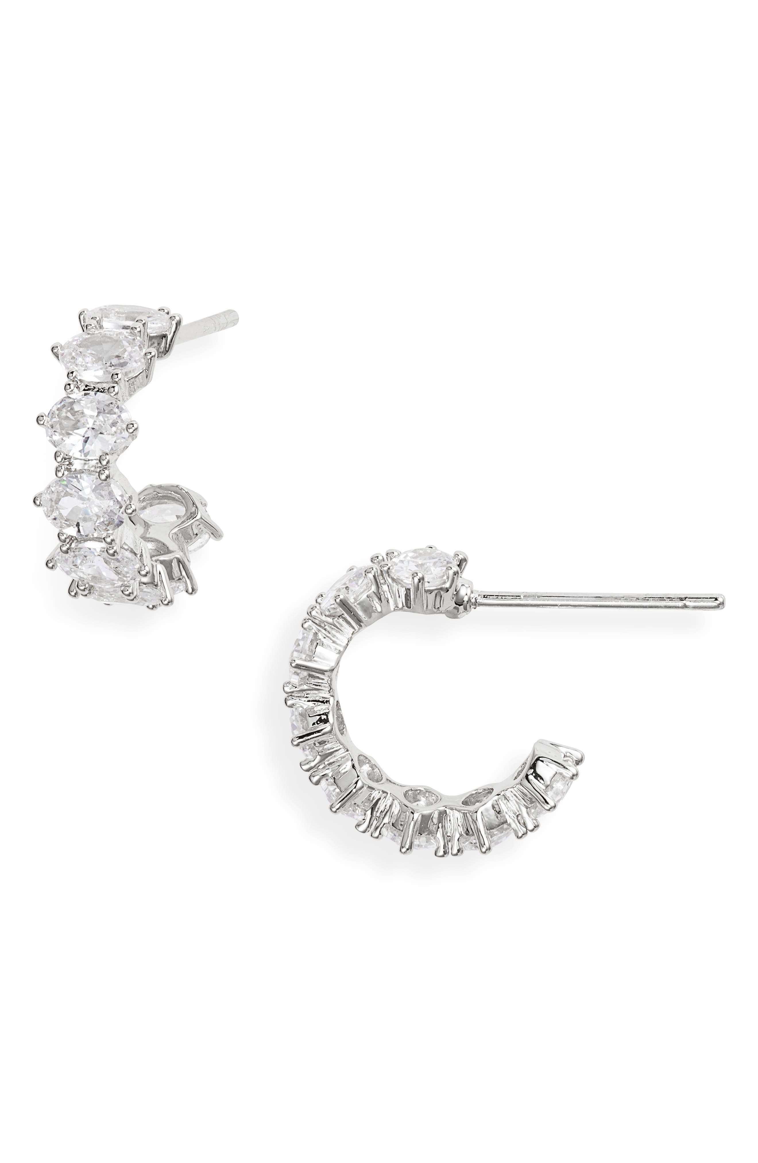 Kendra Scott Cailin Cubic Zirconia Huggie Hoop Earrings | Nordstromrack