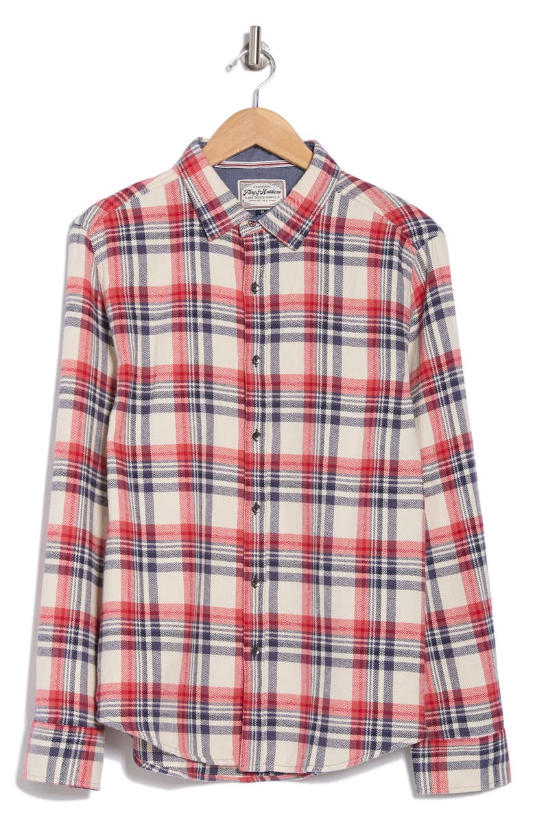 FLAG AND ANTHEM Bryson Plaid Cotton Button-Up Flannel Shirt | Nordstromrack