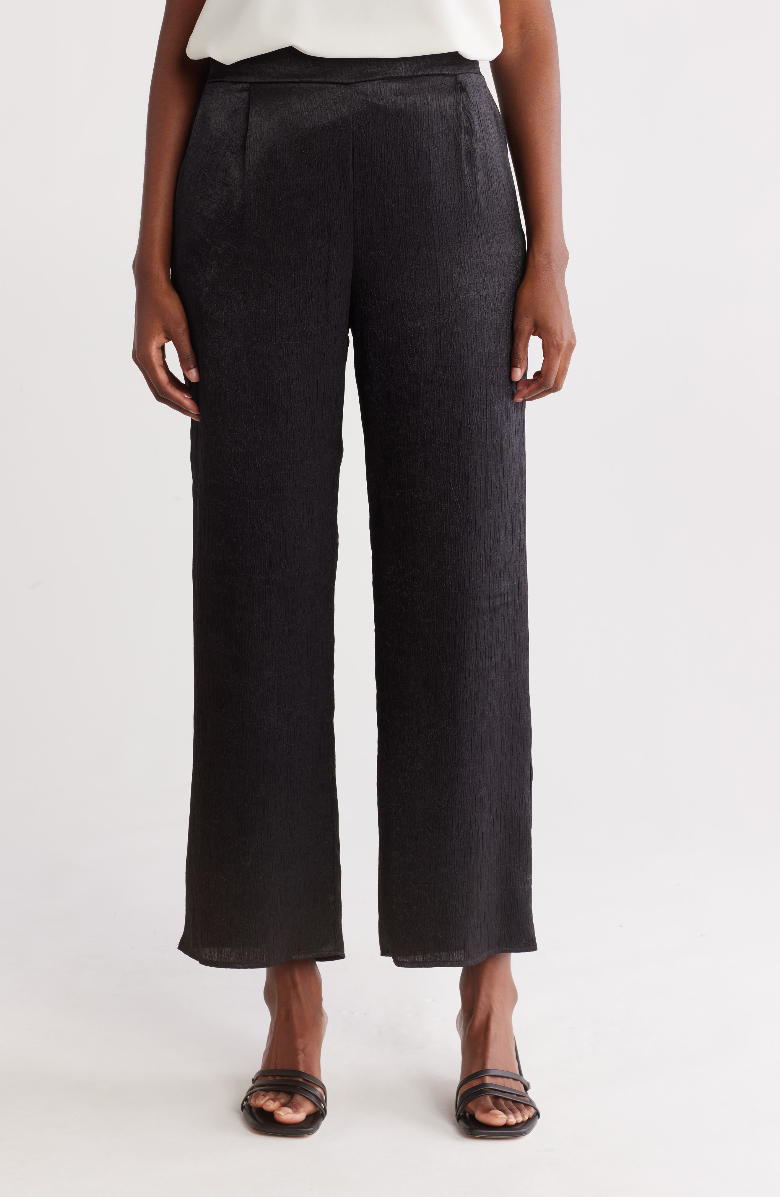 Pleione Textured Satin Pull-On Pants | Nordstromrack