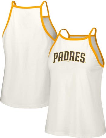 LUSSO Women's Lusso White San Diego Padres Nadine Halter Tank Top ...