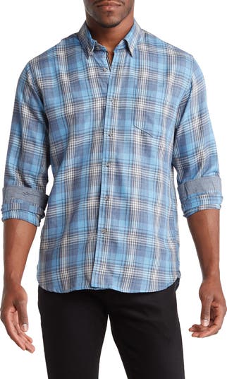 THREAD AND CLOTH Thread & Cloth Linear Plaid Long Sleeve Shirt ...