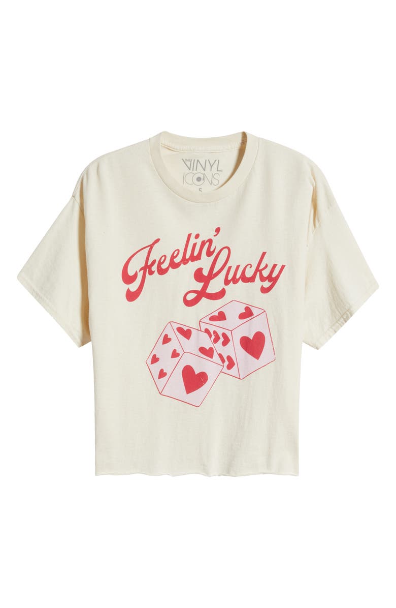 Vinyl Icons Feelin' Lucky Crop Cotton Graphic T-Shirt | Nordstromrack