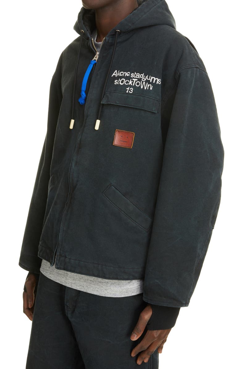 Acne Studios Fa-Ux-Out Cotton Hooded Jacket | Nordstrom