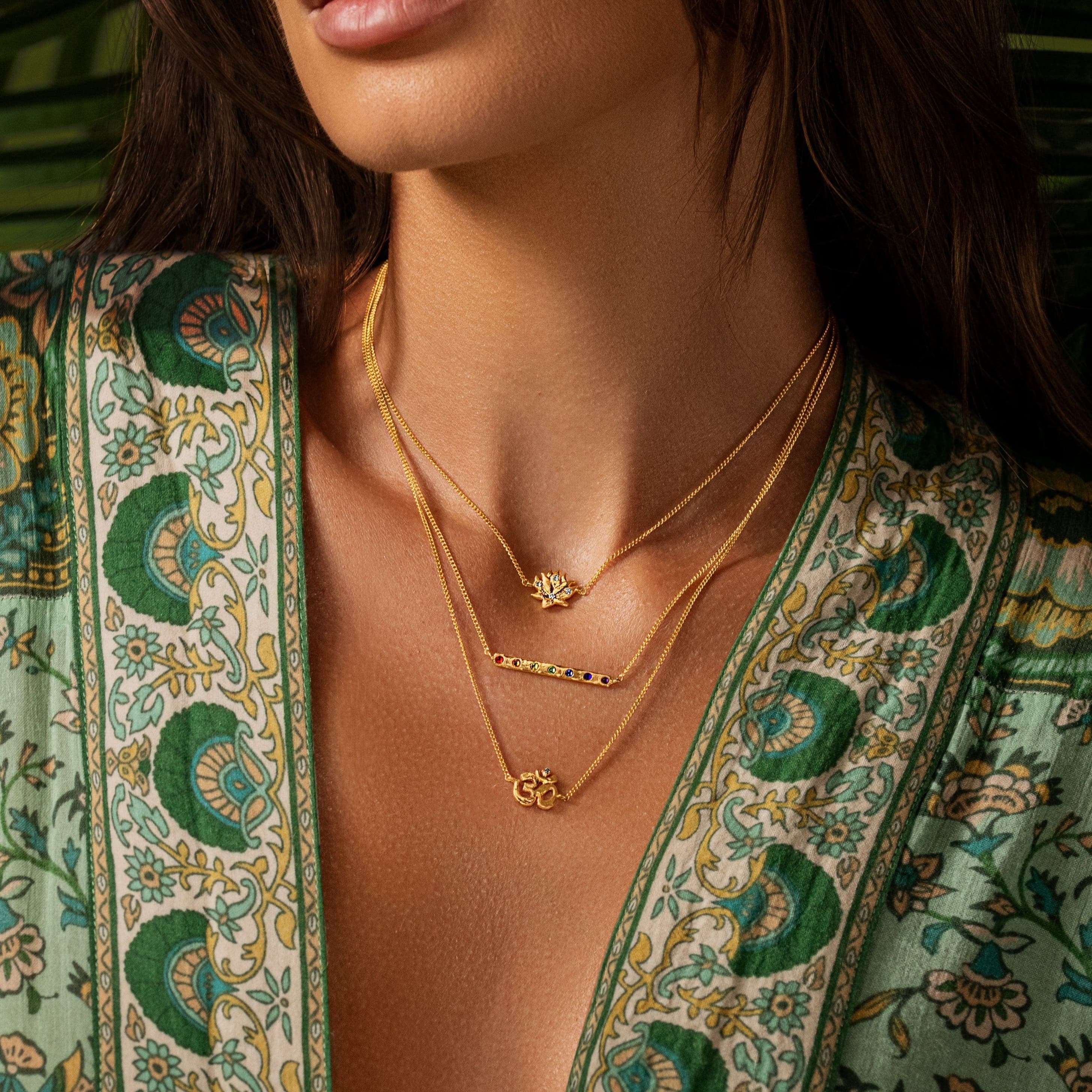 Karma and Luck Aligned in Serenity - Lotus OM Chakra Bar Triple Layer ...