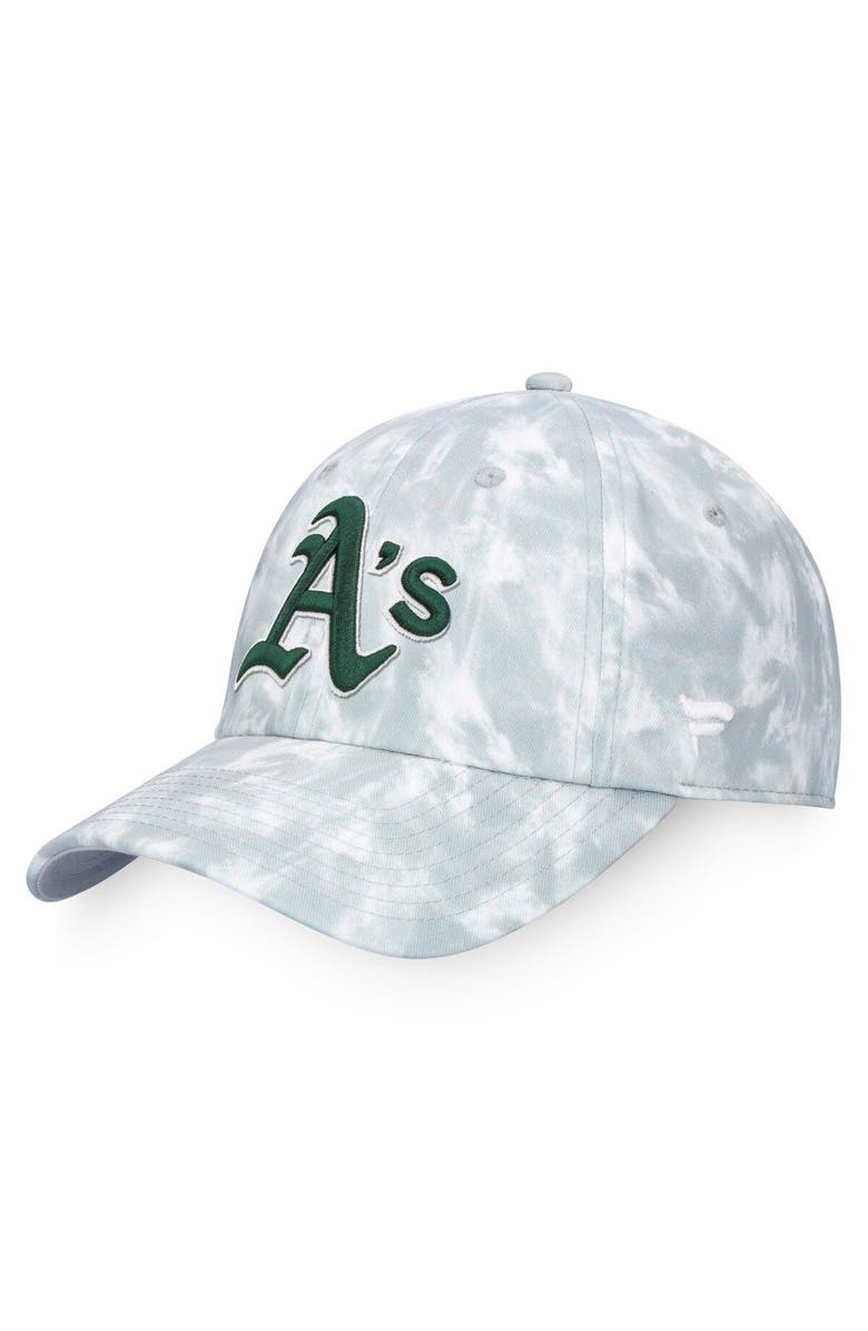 MAJESTIC Women's Majestic Gray Oakland Athletics Smoke-Dye Adjustable ...