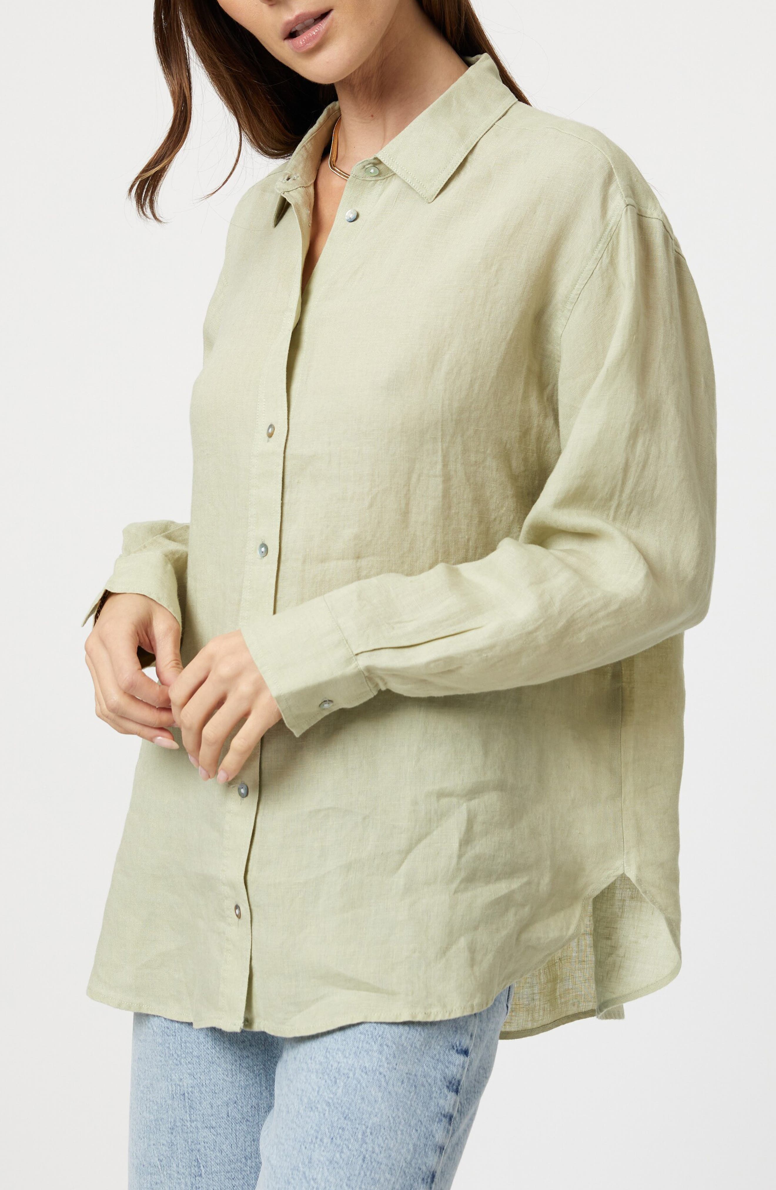 Mavi Jeans Linen Button-Up Shirt | Nordstromrack