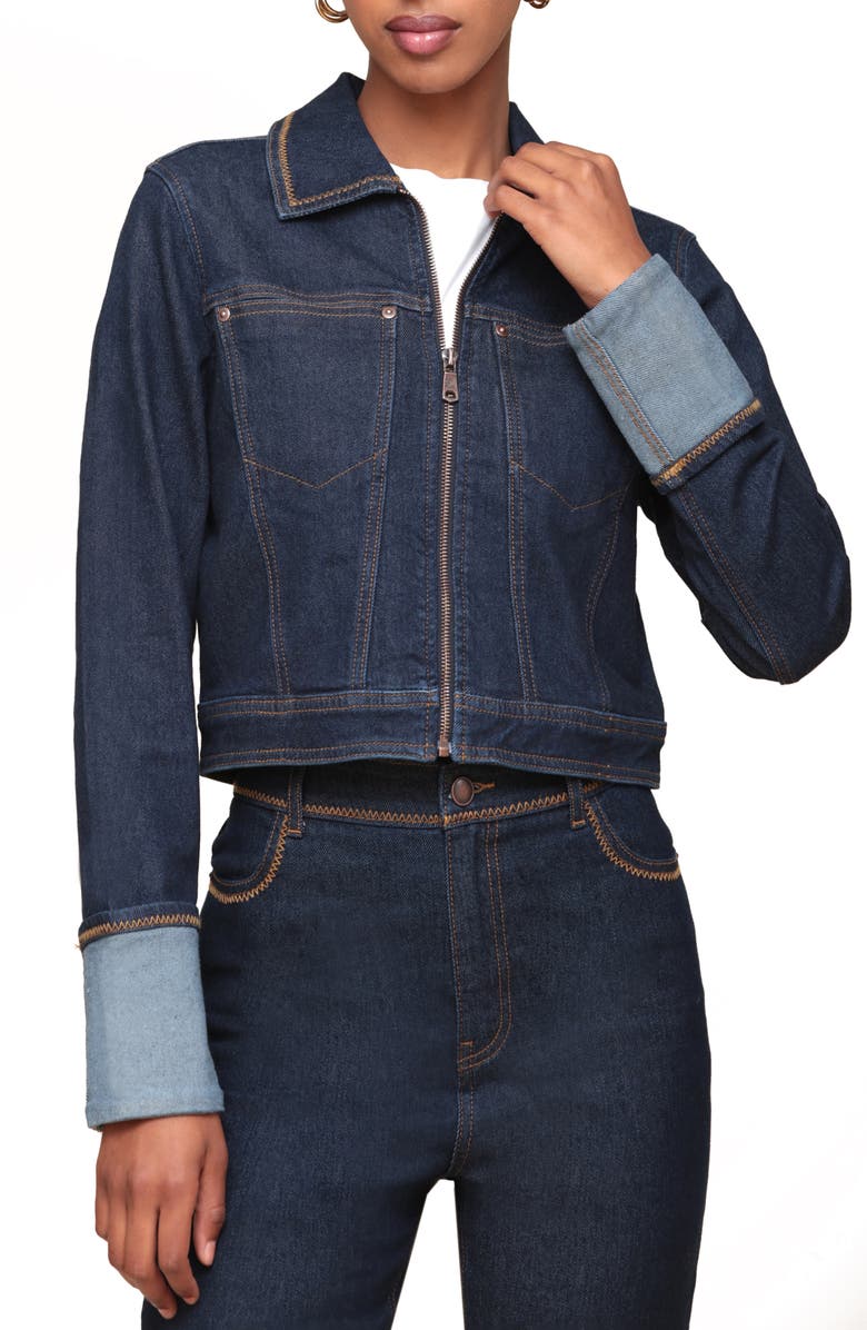 Avec Les Filles Cuffed Denim Jacket | Nordstromrack