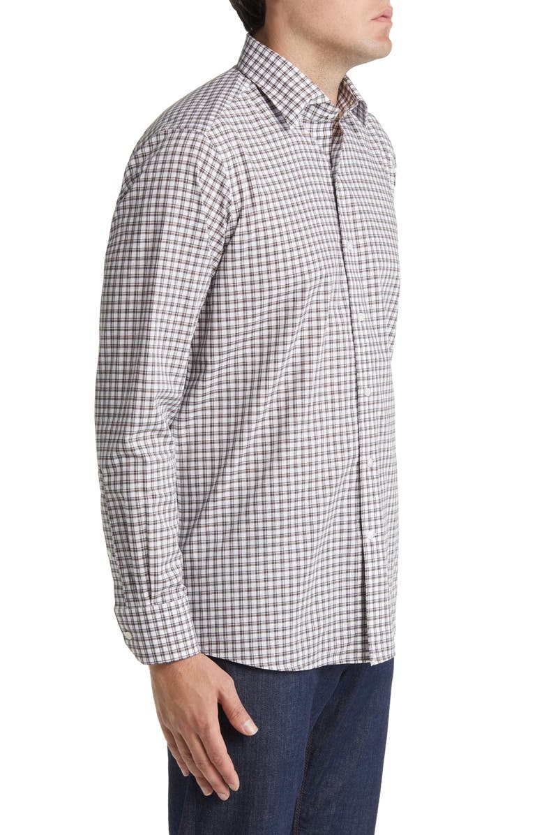 Peter Millar Cashel Check Flesh Finish Button-Up Shirt | Nordstrom
