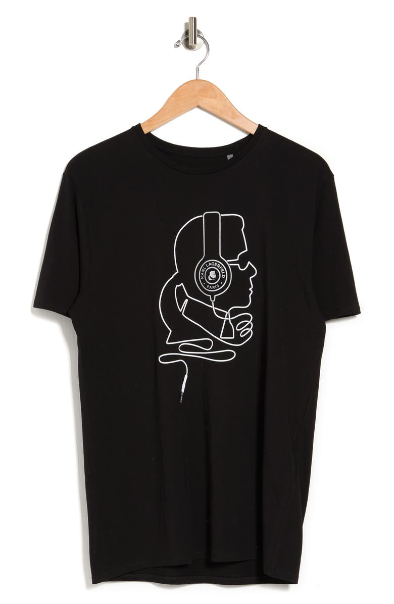 KARL LAGERFELD PARIS Side Profile Karl T-Shirt | Nordstromrack
