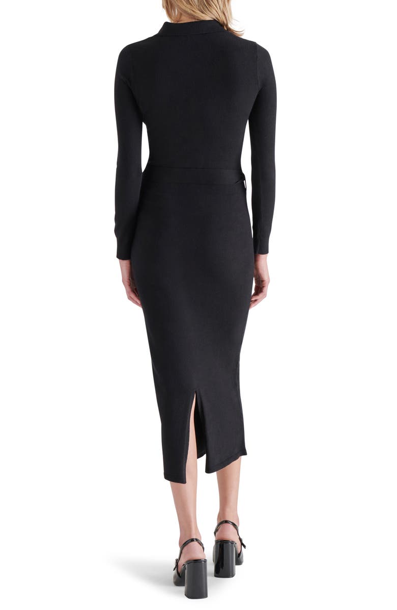Steve Madden Danessa Belted Long Sleeve Polo Sweater Dress | Nordstromrack