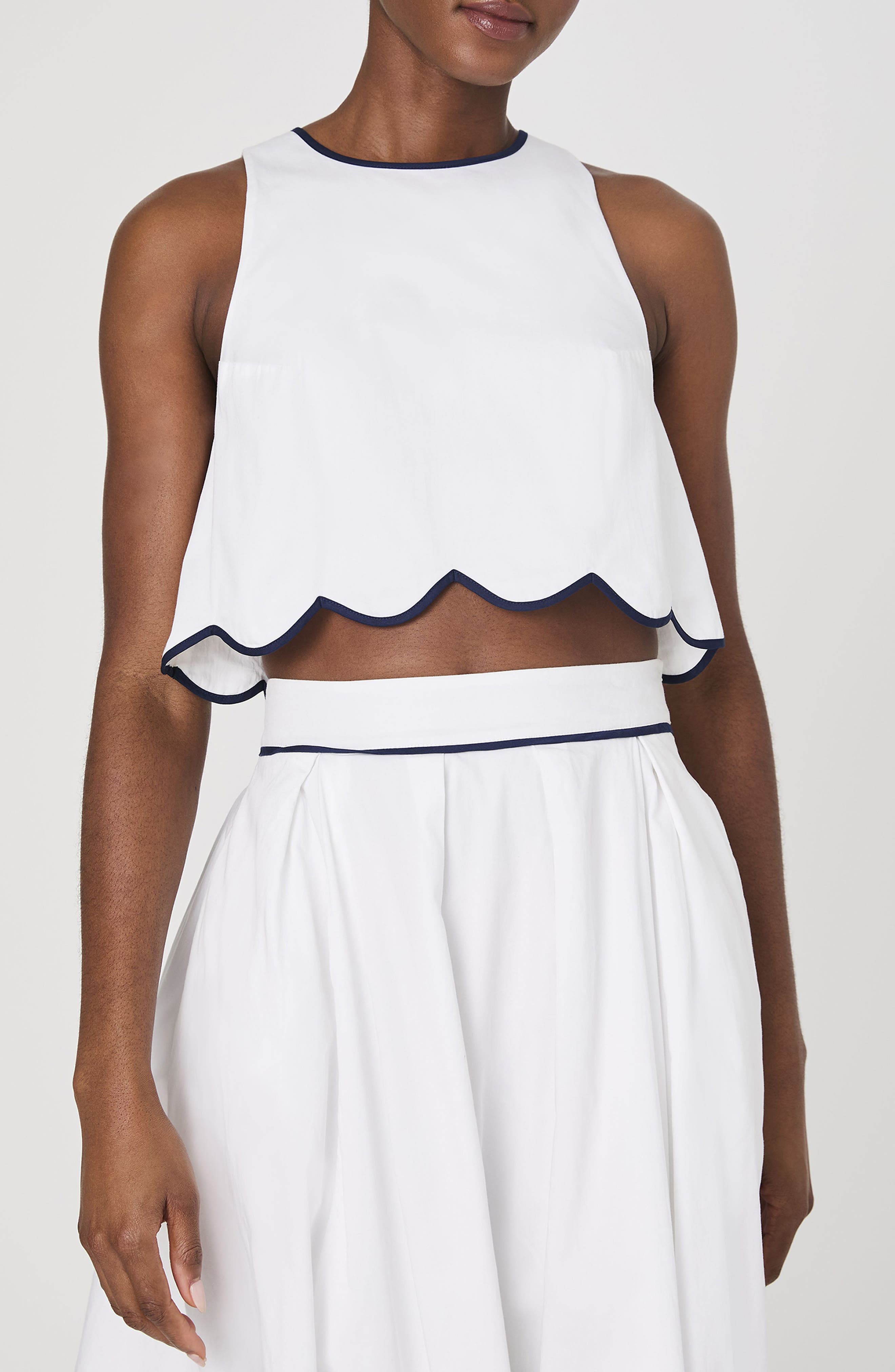 Alexis Scalloped Hem Crop Tank (Women) | Nordstromrack