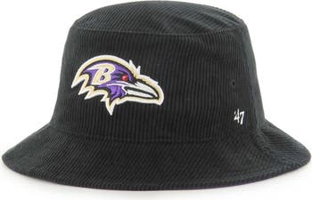 '47 Men's '47 Black Baltimore Ravens Thick Cord Bucket Hat | Nordstrom