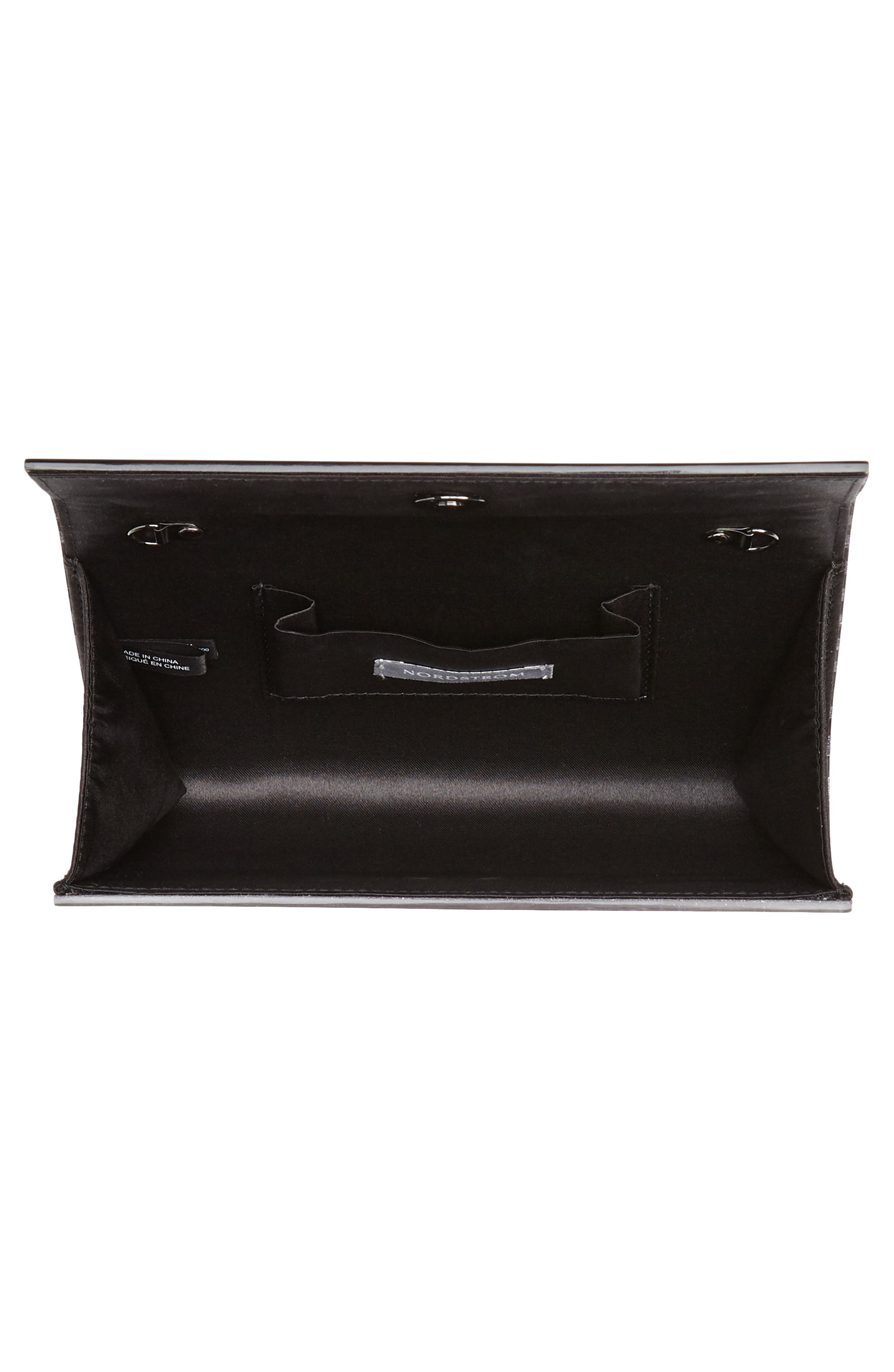 Nordstrom Glitter Stripe Lucite® Clutch | Nordstromrack