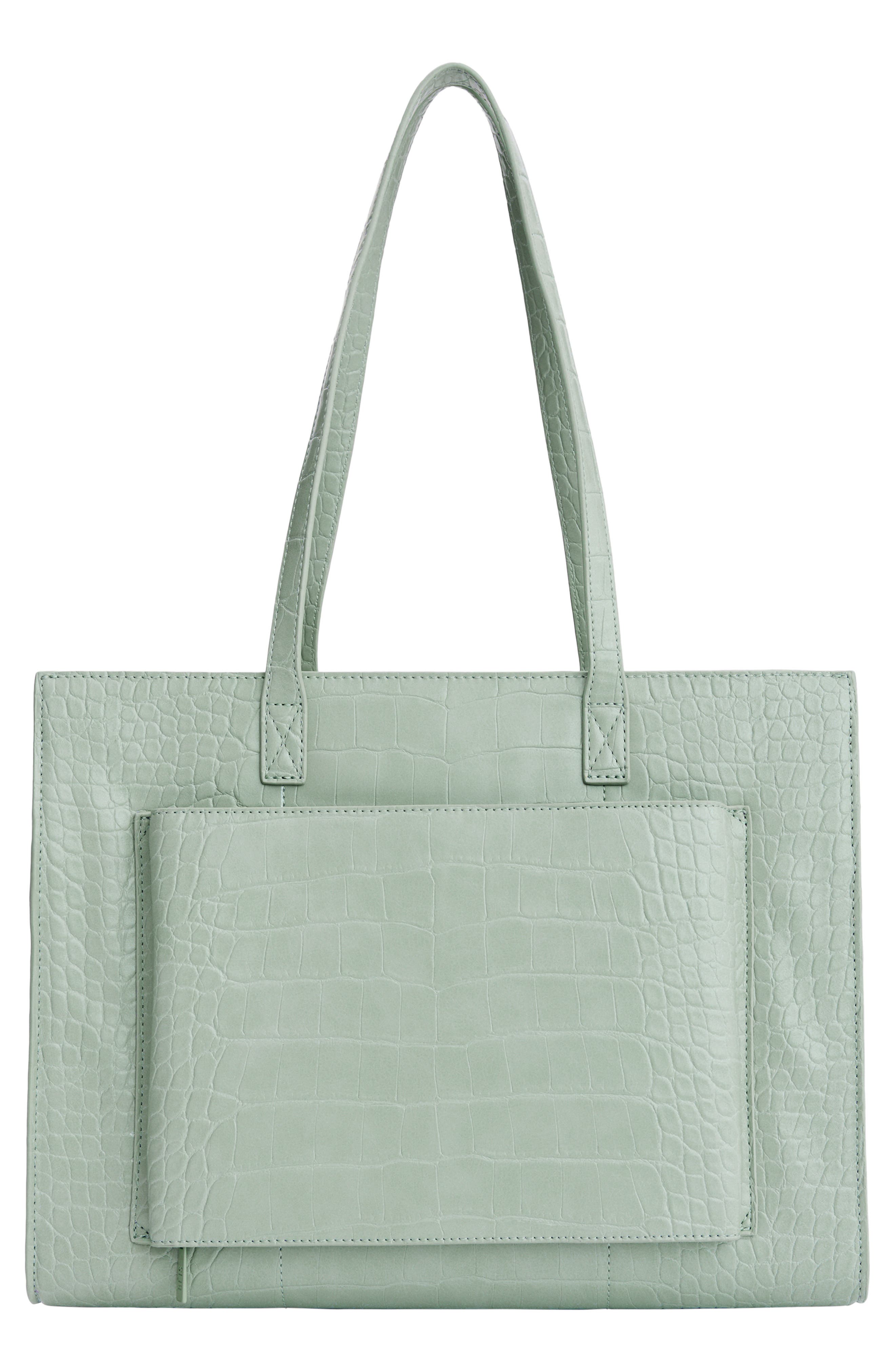 Béis Water Repellent Croc Embossed Work Tote | Nordstromrack