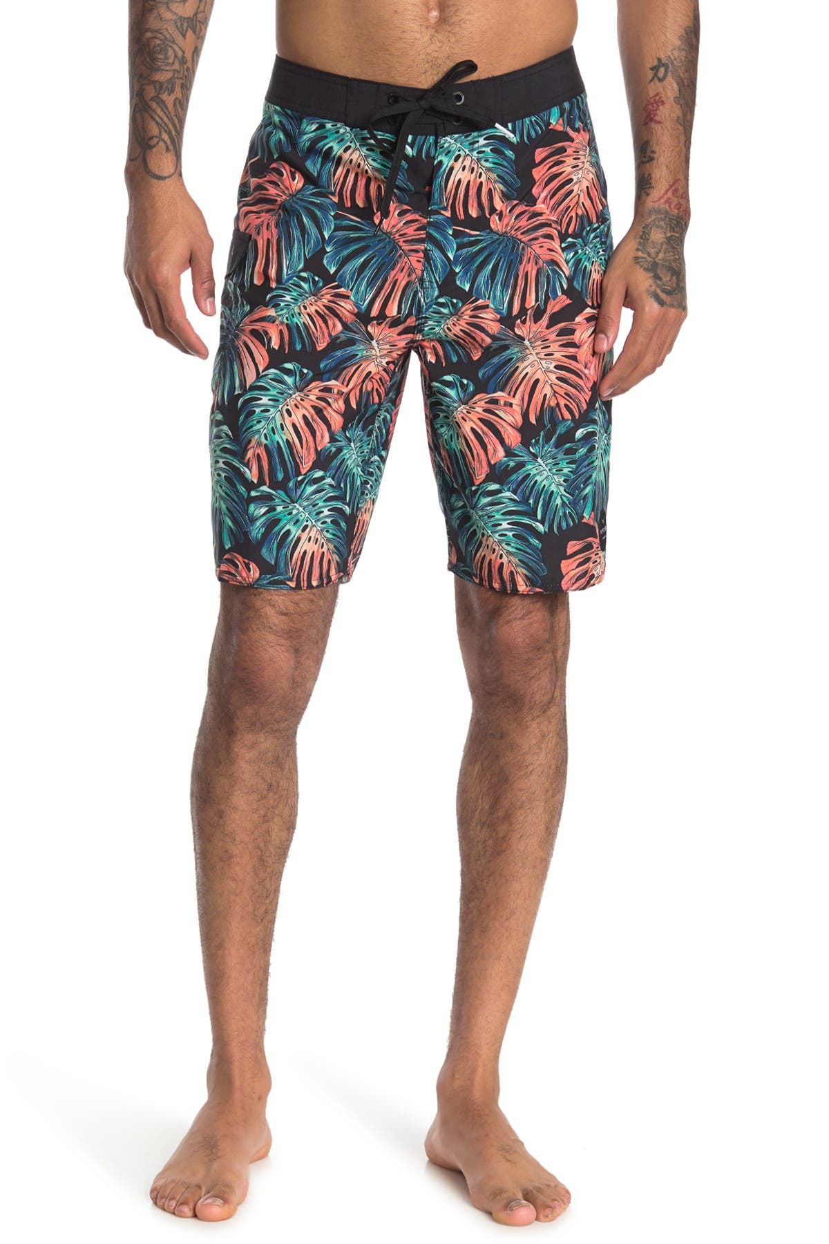 Hollies Palm Print Boardshorts (Men) | Nordstromrack
