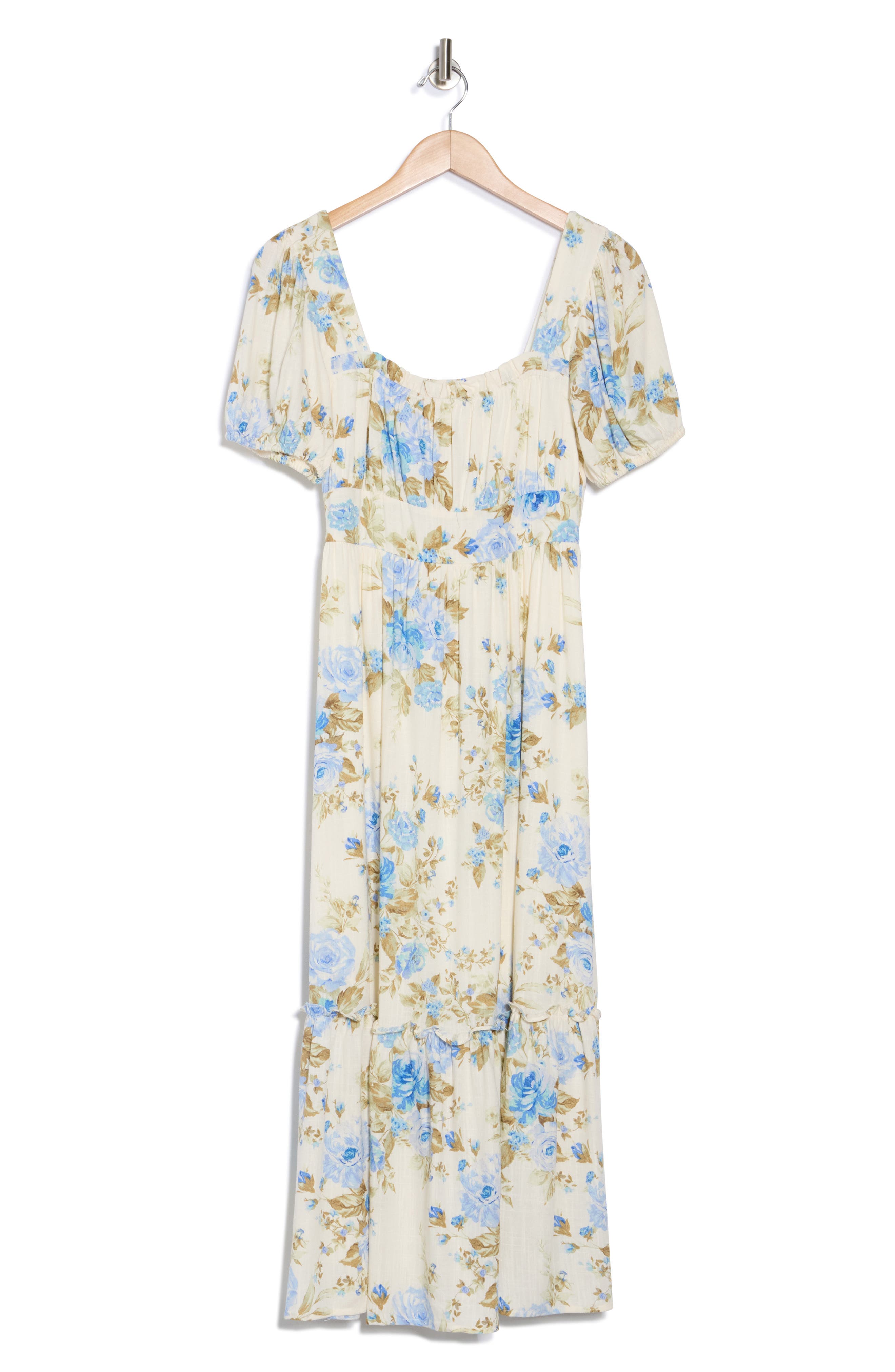 AUGUST SKY Floral Midi Dress | Nordstromrack