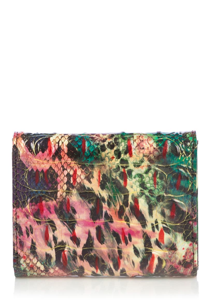 Brahmin Small Veronica Animal Print Croc Embossed Leather Wallet (Women ...