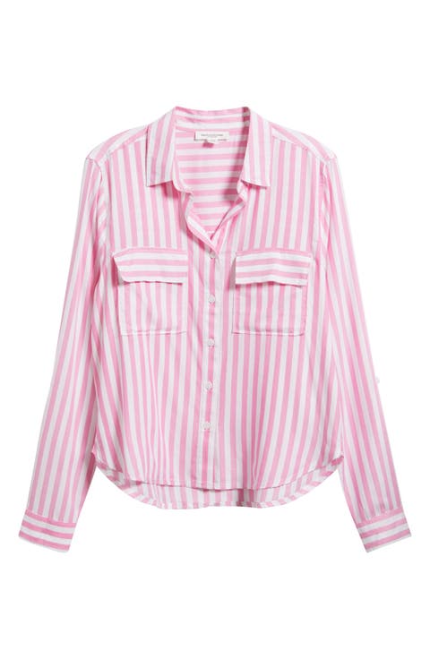 Women's Pink Button Up Tops | Nordstrom