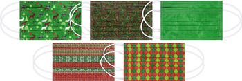 Andy & Evan 10-Pack Adult Assorted Holiday Disposable Face Masks ...