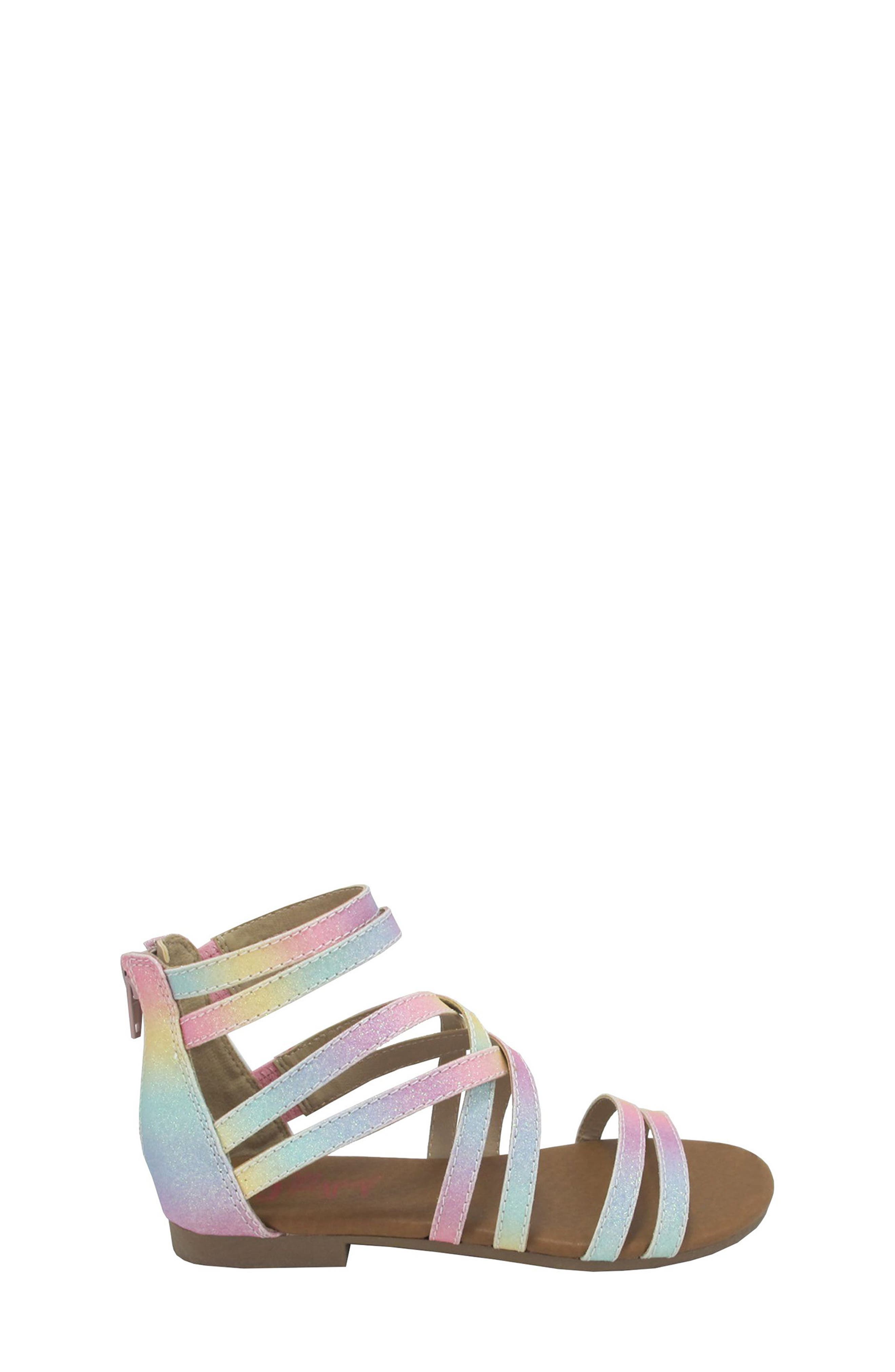 JELLYPOP Aurora Rainbow Glitter Sandal | Nordstromrack