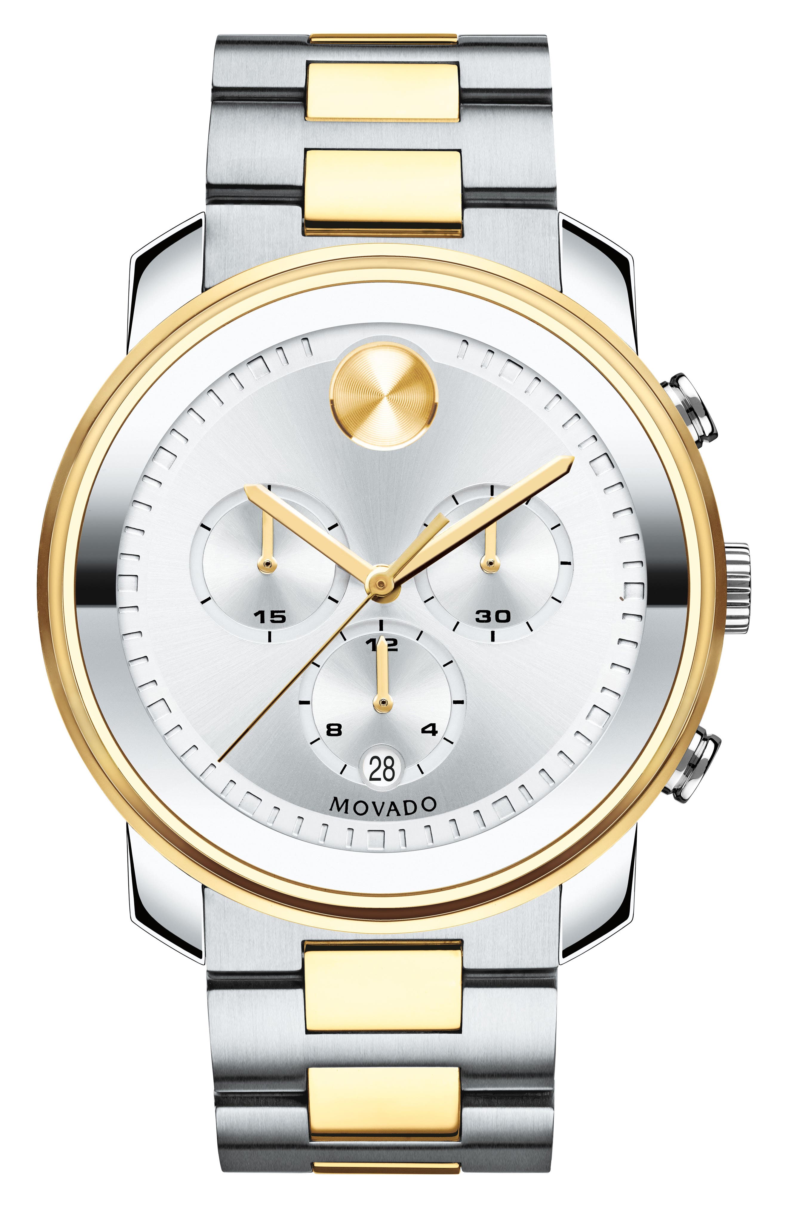 Movado Bold Two-Tone Chronograph Watch, 44mm | Nordstromrack