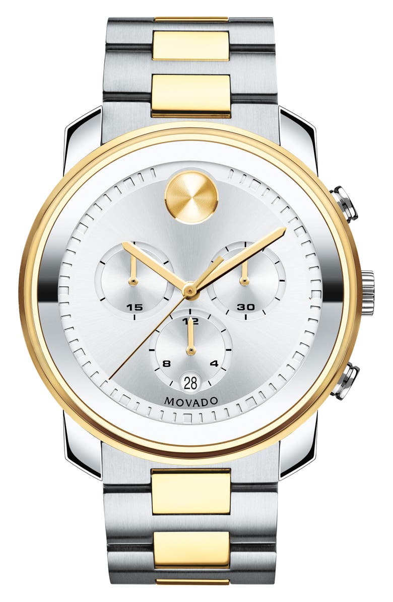 Movado Bold Two-Tone Chronograph Watch, 44mm | Nordstromrack