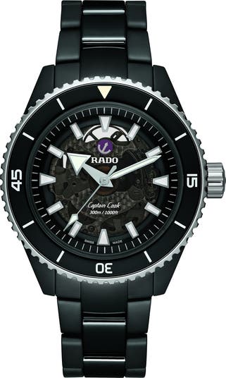 RADO Captain Cook High Tech Ceramic Automatic Bracelet Watch, 43mm ...
