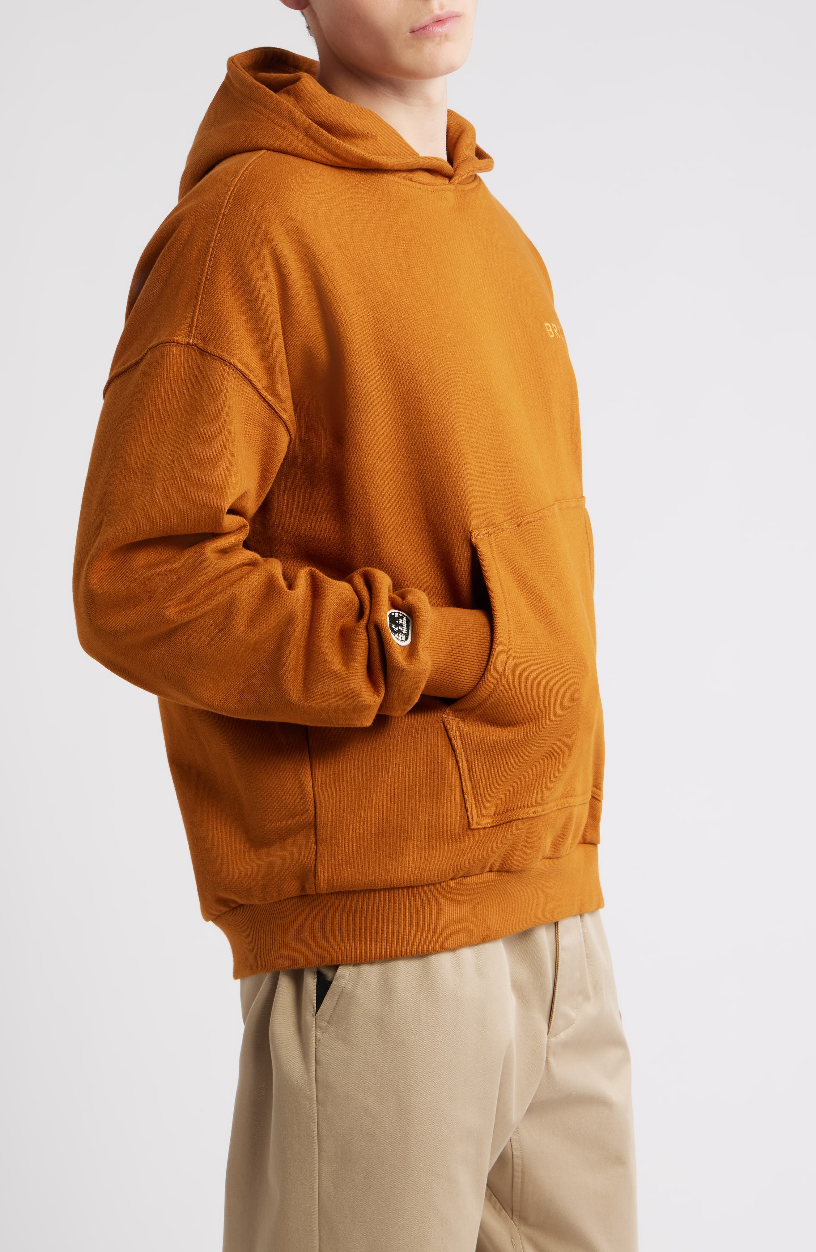 Brixton Oversize Embroidered Logo Heavyweight Hoodie | Nordstrom