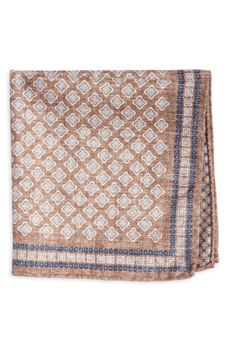 Nordstrom Diamond Medallion Silk Pocket Square | Nordstromrack