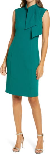Harper Rose Jabot Neck Sleeveless Sheath Dress | Nordstrom