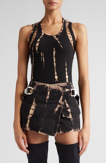 Dion Lee Tie Dye Picot Lace Muscle Tank | Nordstrom