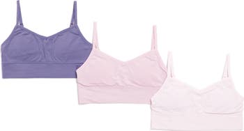 Danskin Kids' 3-Pack V-Neck Seamless Bralettes | Nordstromrack