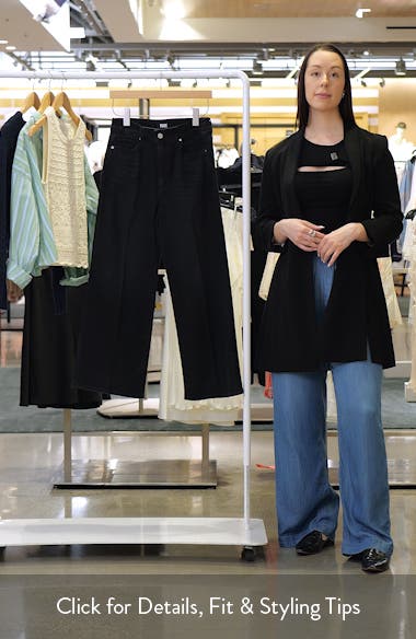 PAIGE Anessa High Waist Ankle Wide Leg Jeans | Nordstromrack