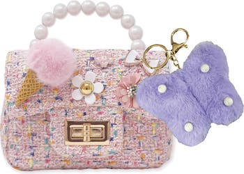 HOT FOCUS Rainbow Tweed Tiny Mini Crossbody Bag | Nordstromrack