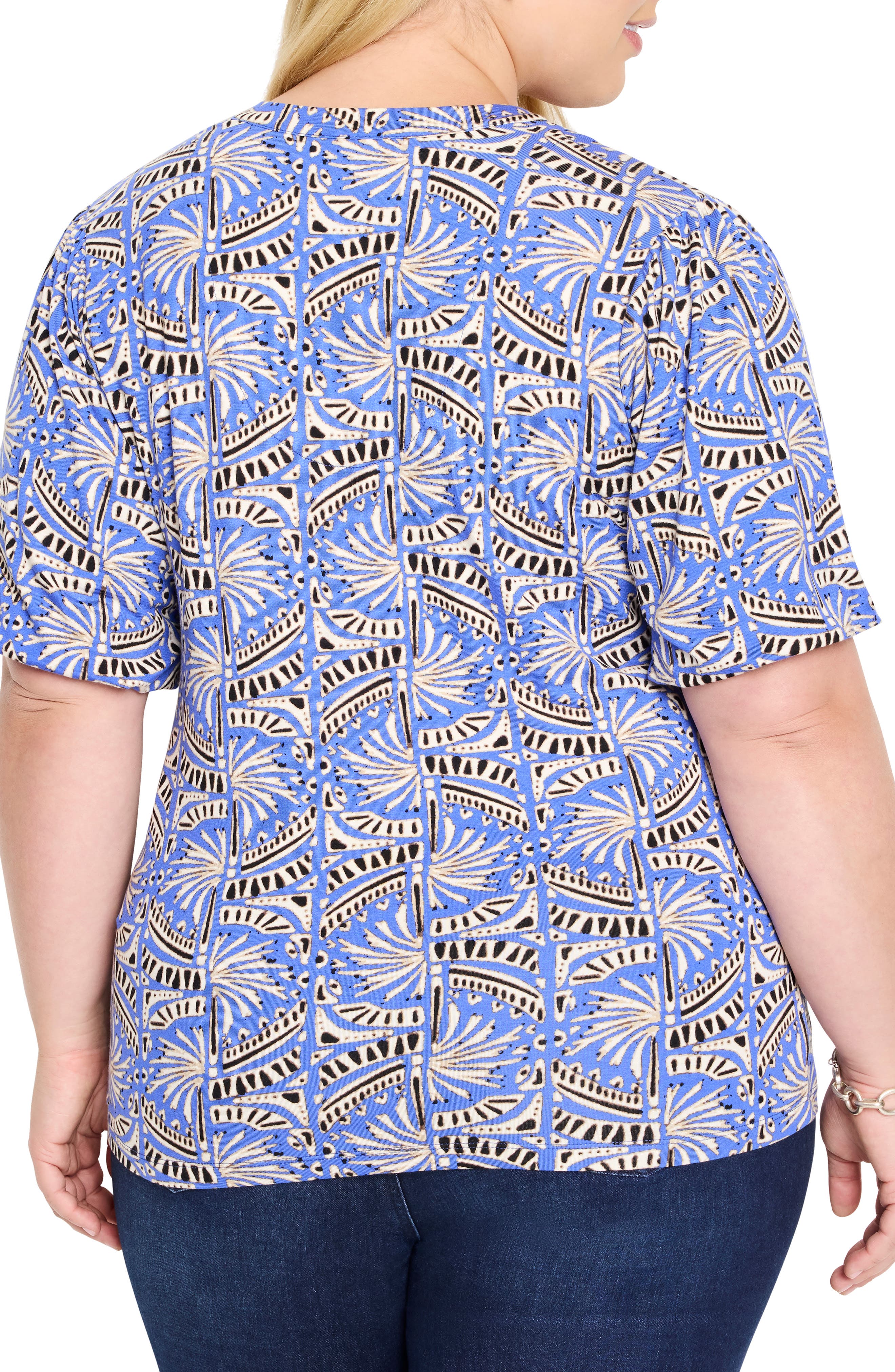 NIC+ZOE Ocean Jewel Jersey Top | Nordstromrack