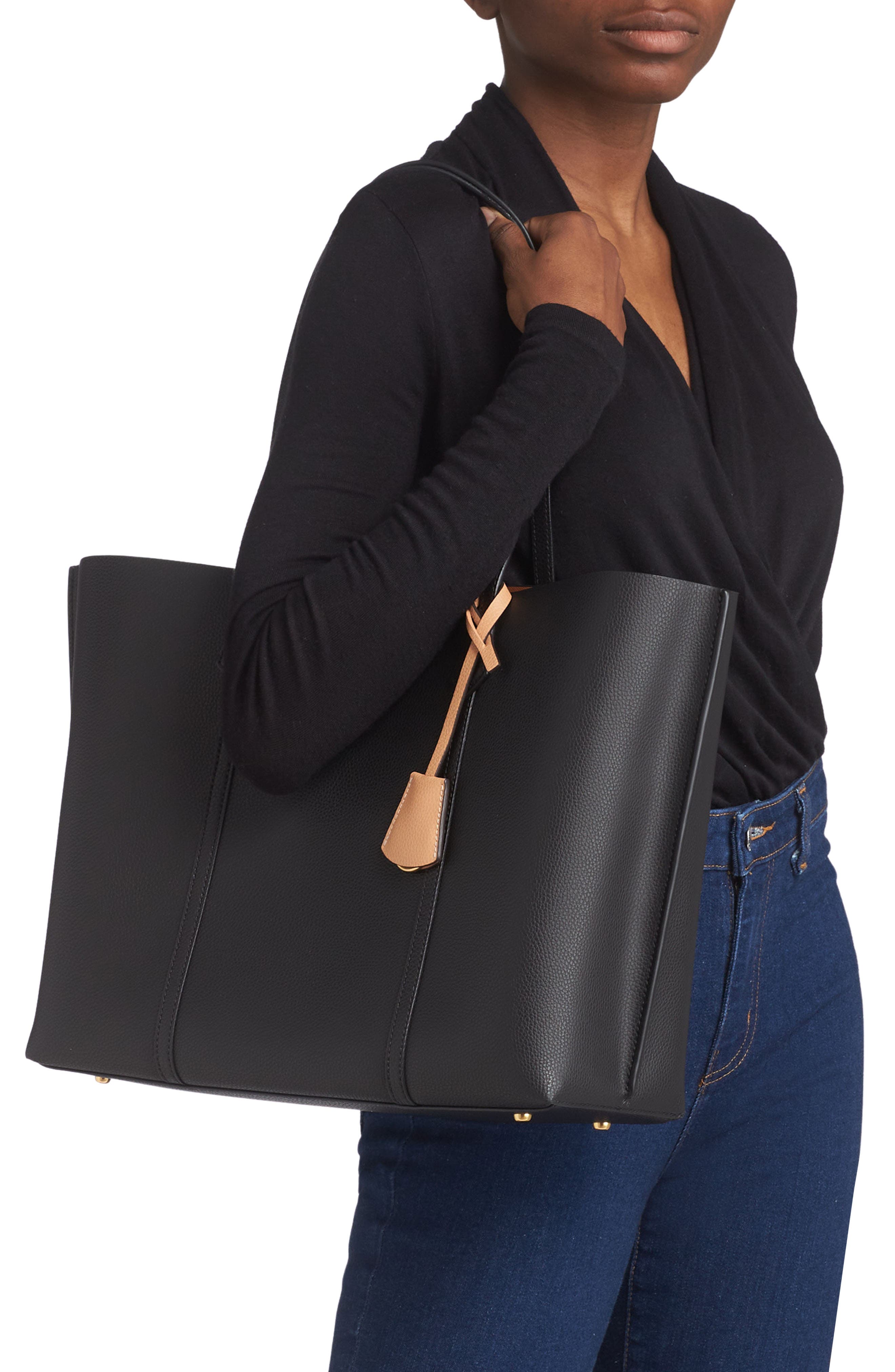 Tory Burch Perry Triple Compartment Leather Tote | Nordstrom