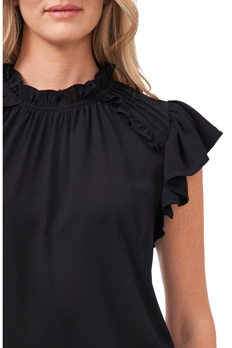 Mock Neck Flutter Sleeve Top (Women) | Nordstromrack