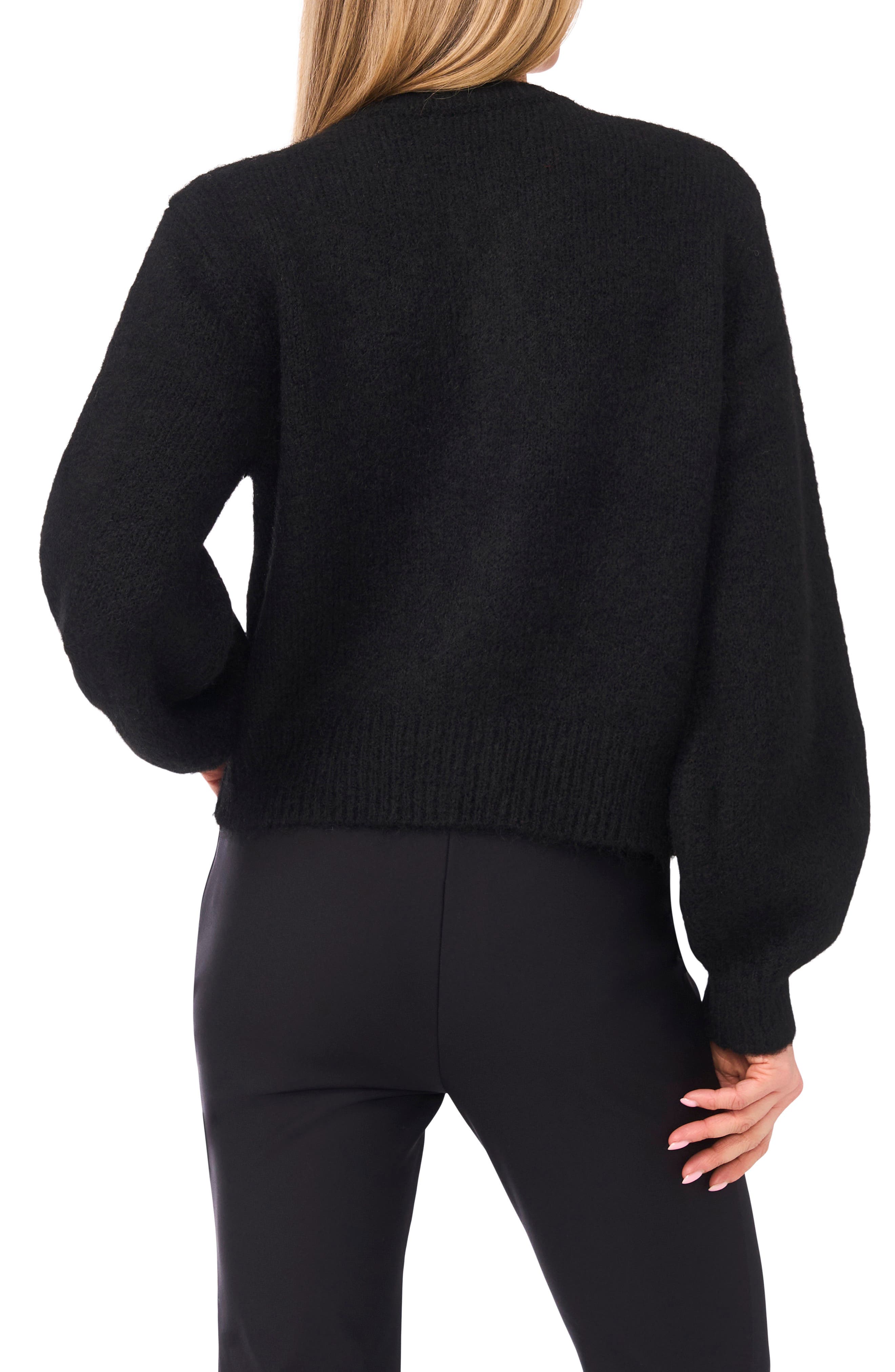 Ted Baker Fina Fuzzy Crewneck Cardigan | Nordstrom