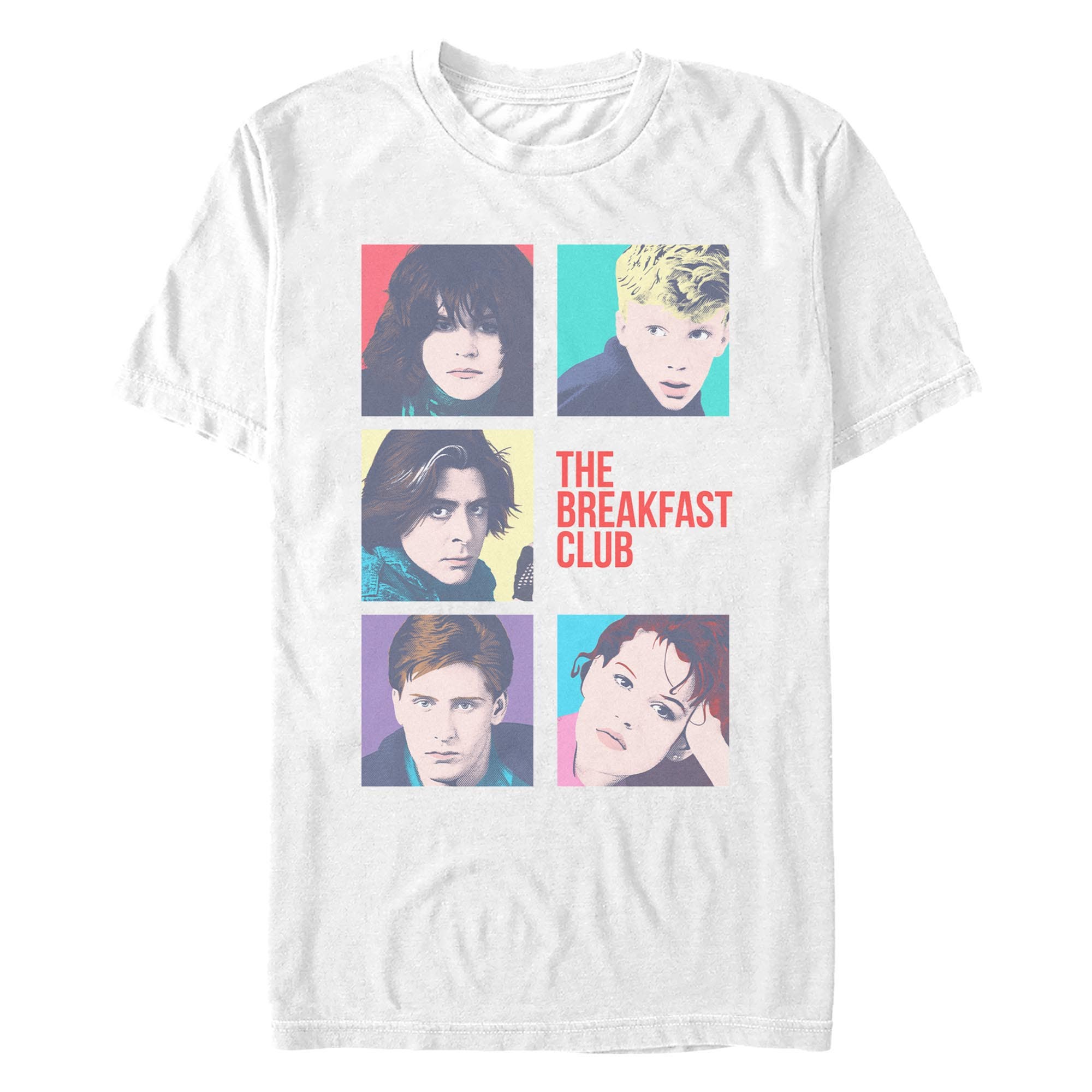 Men's The Breakfast Club Pop Art Character Portraits Graphic T-Shirt ...