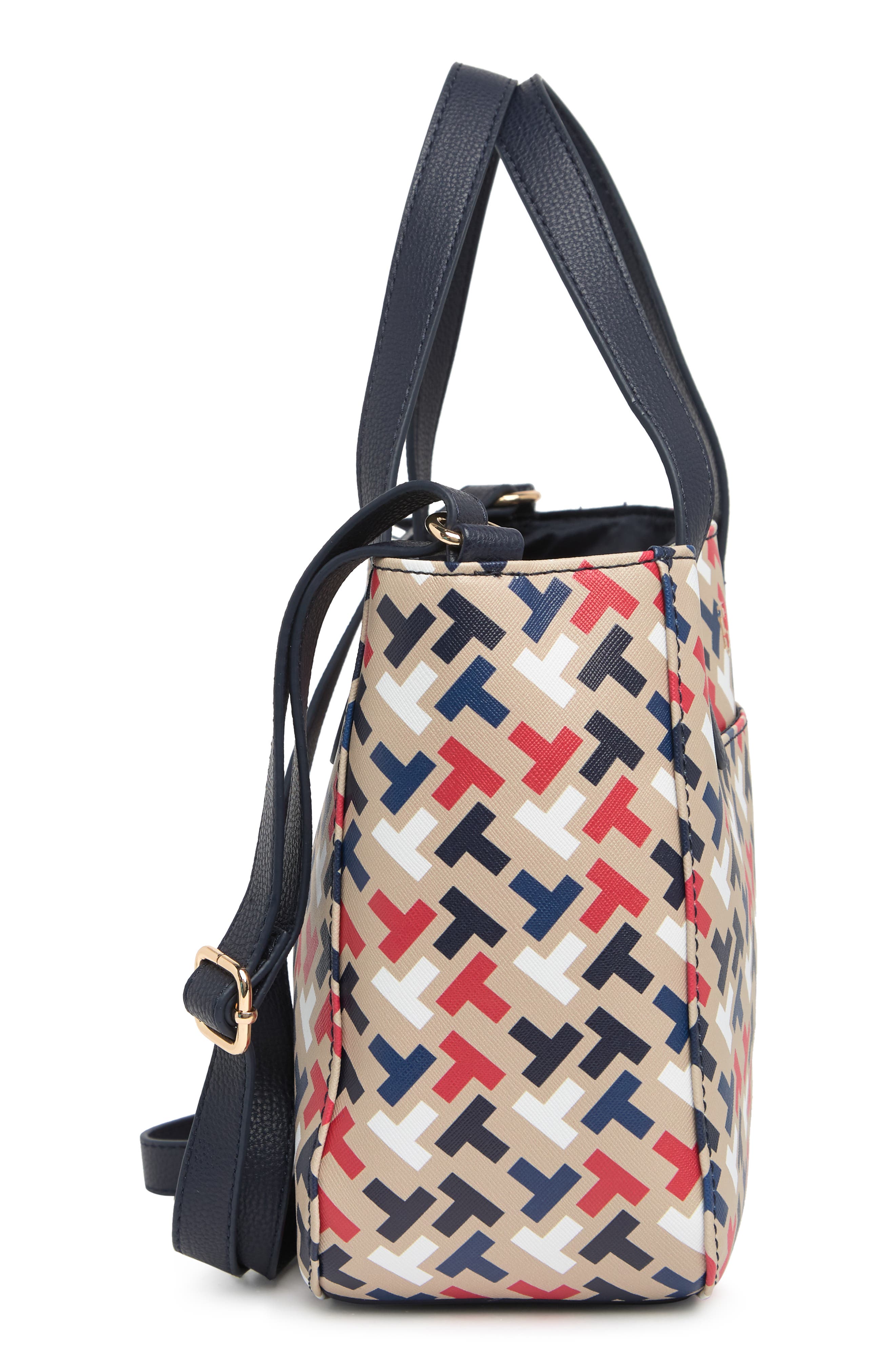 Tommy Hilfiger Lynn II Pouch Bias Multi Print Shopper Bag | Nordstromrack