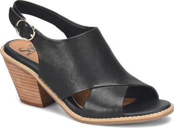 Söfft Mandy Block Heel Leather Sandal (Women) | Nordstromrack
