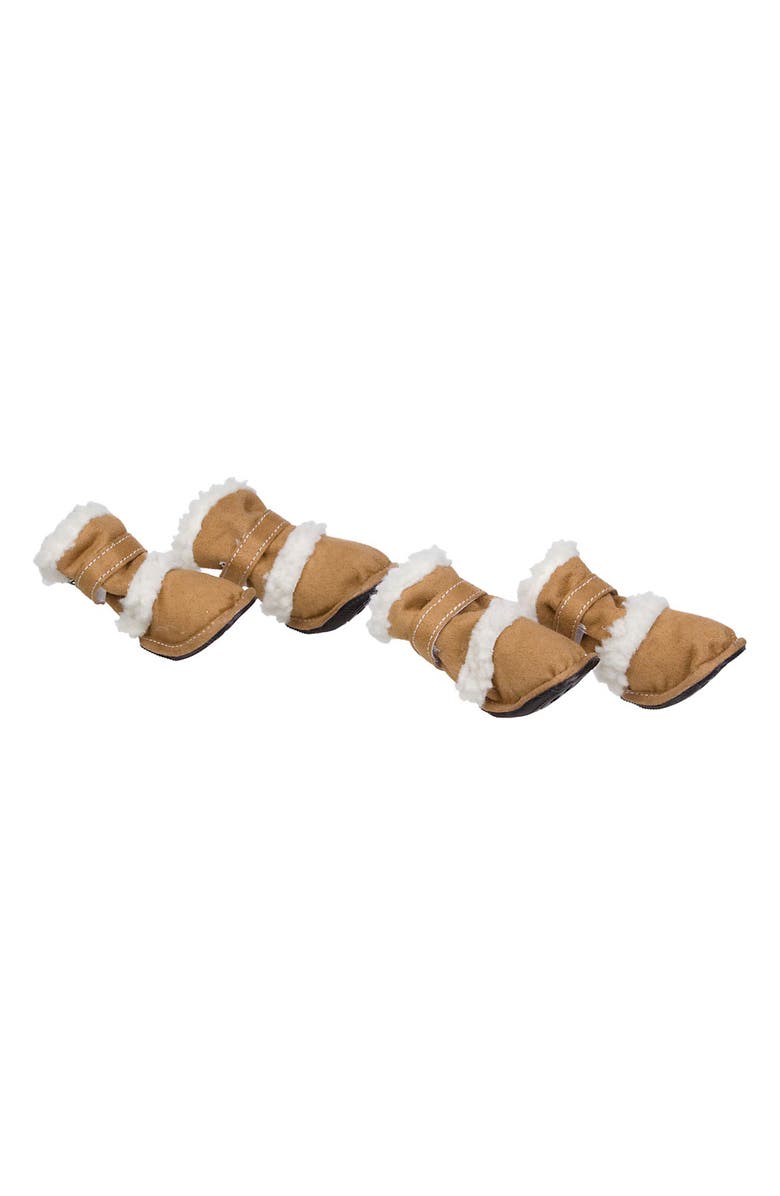 PET LIFE Pet Life® Faux Shearling DUGGZ Dog Shoes - Set of 4 - Extra ...