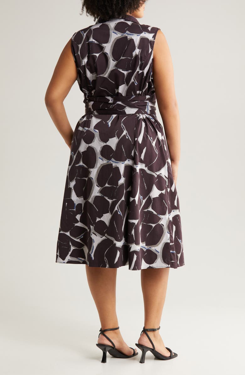 NIC+ZOE Bold Petals Sleeveless Shirtdress | Nordstrom