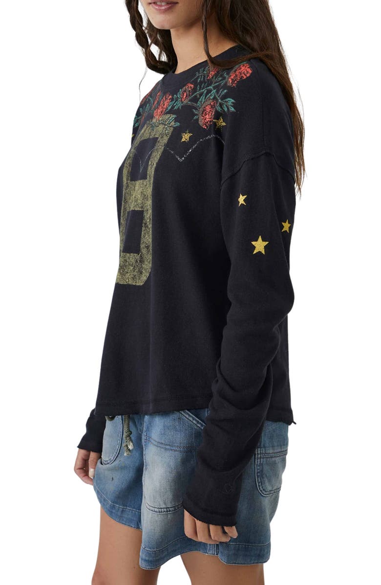 Free People Homestead Long Sleeve Cotton Graphic Tee | Nordstromrack