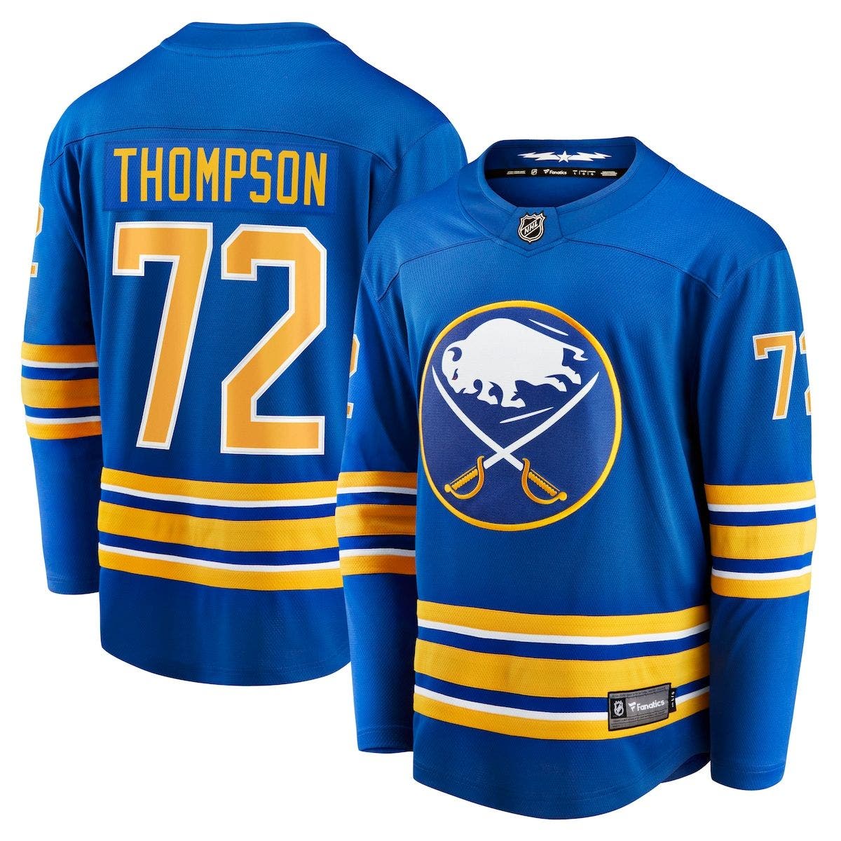 FANATICS Men's Fanatics Tage Thompson Royal Buffalo Sabres Home ...